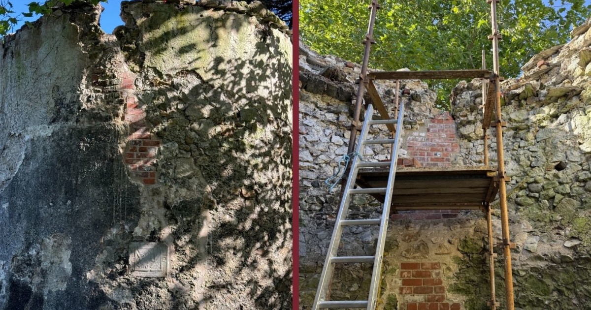 Howth Castle | Bawn Wall Turret Conservation Continues